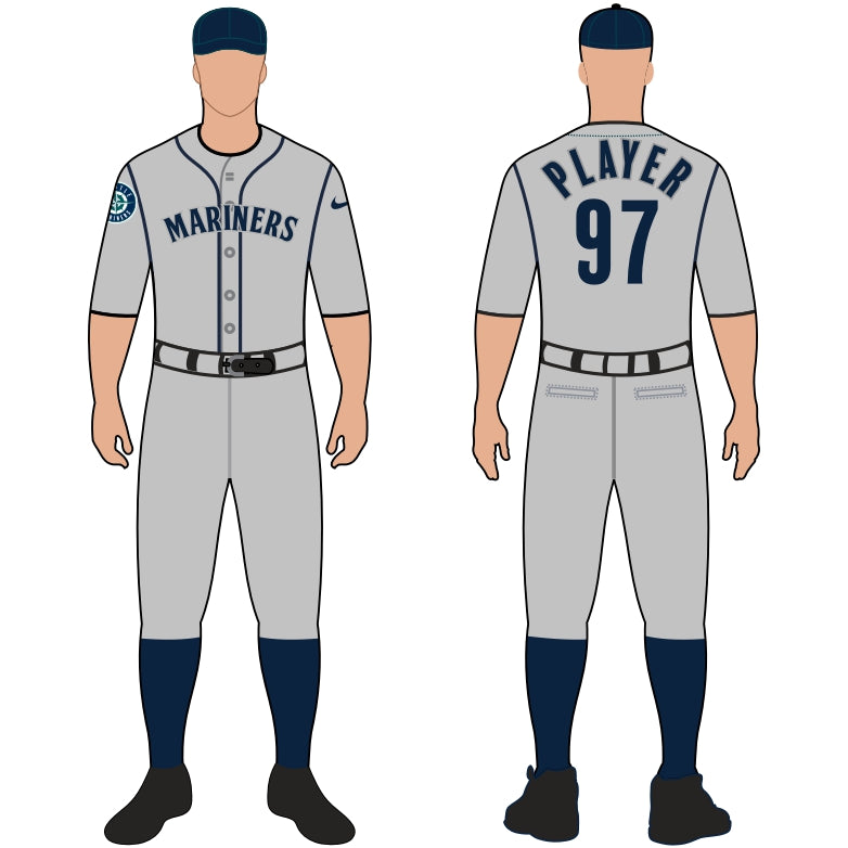 Seattle Mariners Away Uniform - MLB Official Gear – Zees Wears